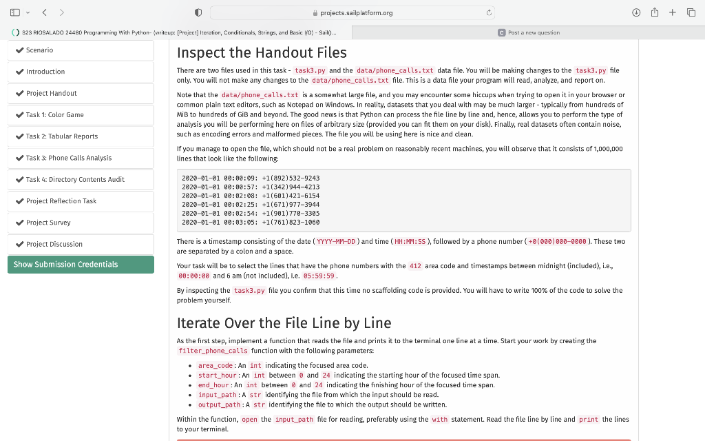 Solved Extract the timestamp and the phone number from each | Chegg.com