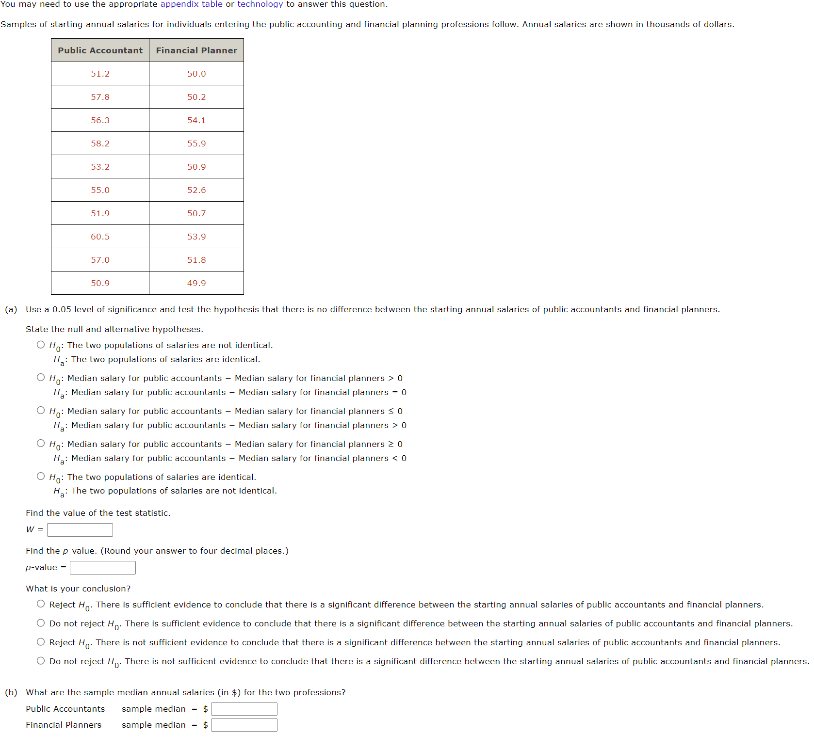 Solved State the null and alternative hypotheses. H0 : The | Chegg.com