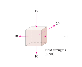 Solved The cube in the figure (Figure 1)contains negative | Chegg.com