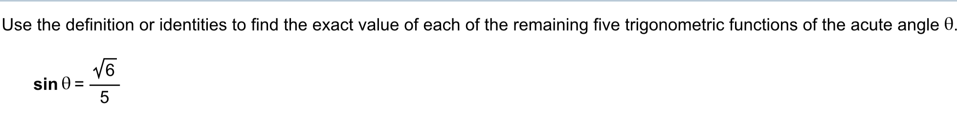 Solved Use the definition or identities to find the exact | Chegg.com