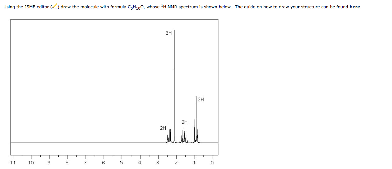 Solved Using the JSME editor (− ) draw the molecule with | Chegg.com