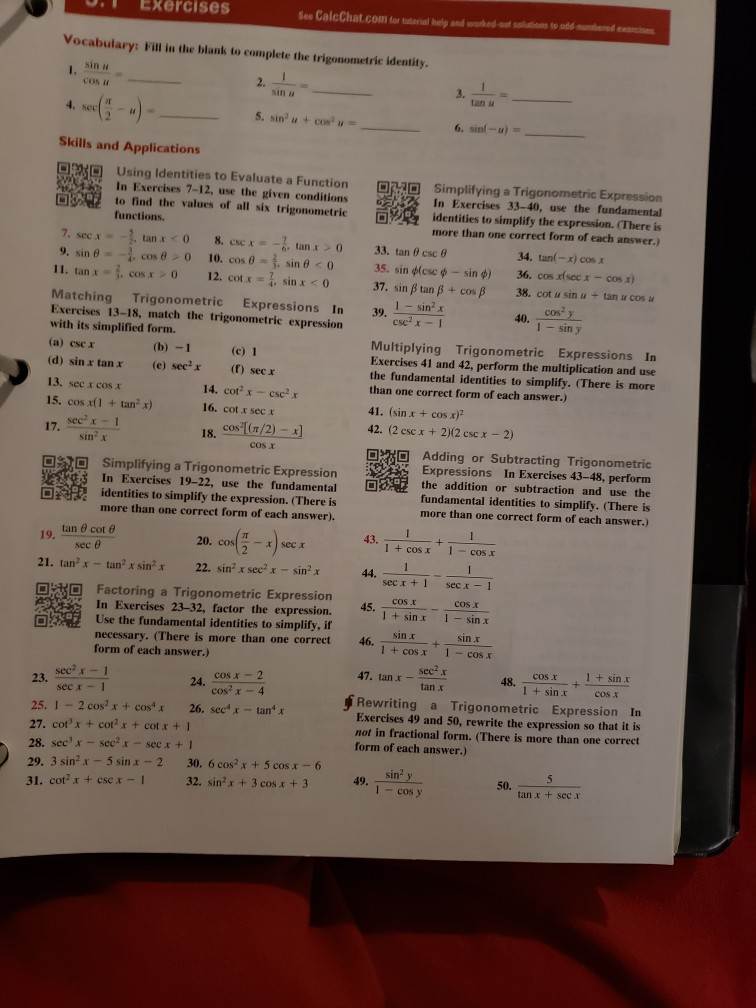 Solved O.TExercises See CalcChat.com for tuorial help and | Chegg.com