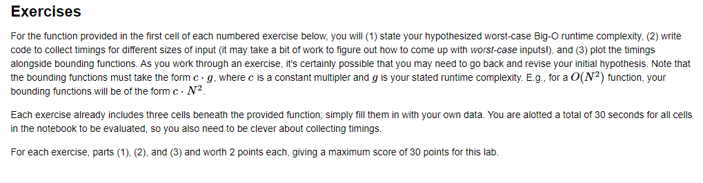 Collecting timings with timeit The timeit module | Chegg.com