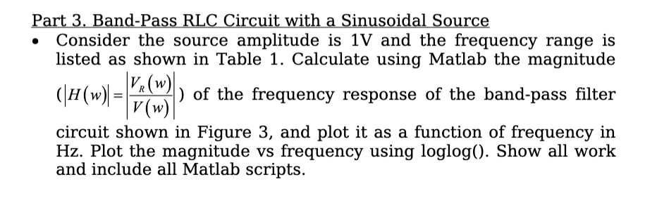 Solved Using MATLAB calculate the magnitude of the frequency | Chegg.com