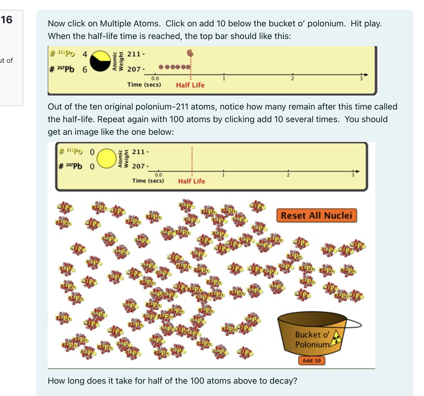 Solved Now click on Multiple Atoms. Click on add 10 below | Chegg.com
