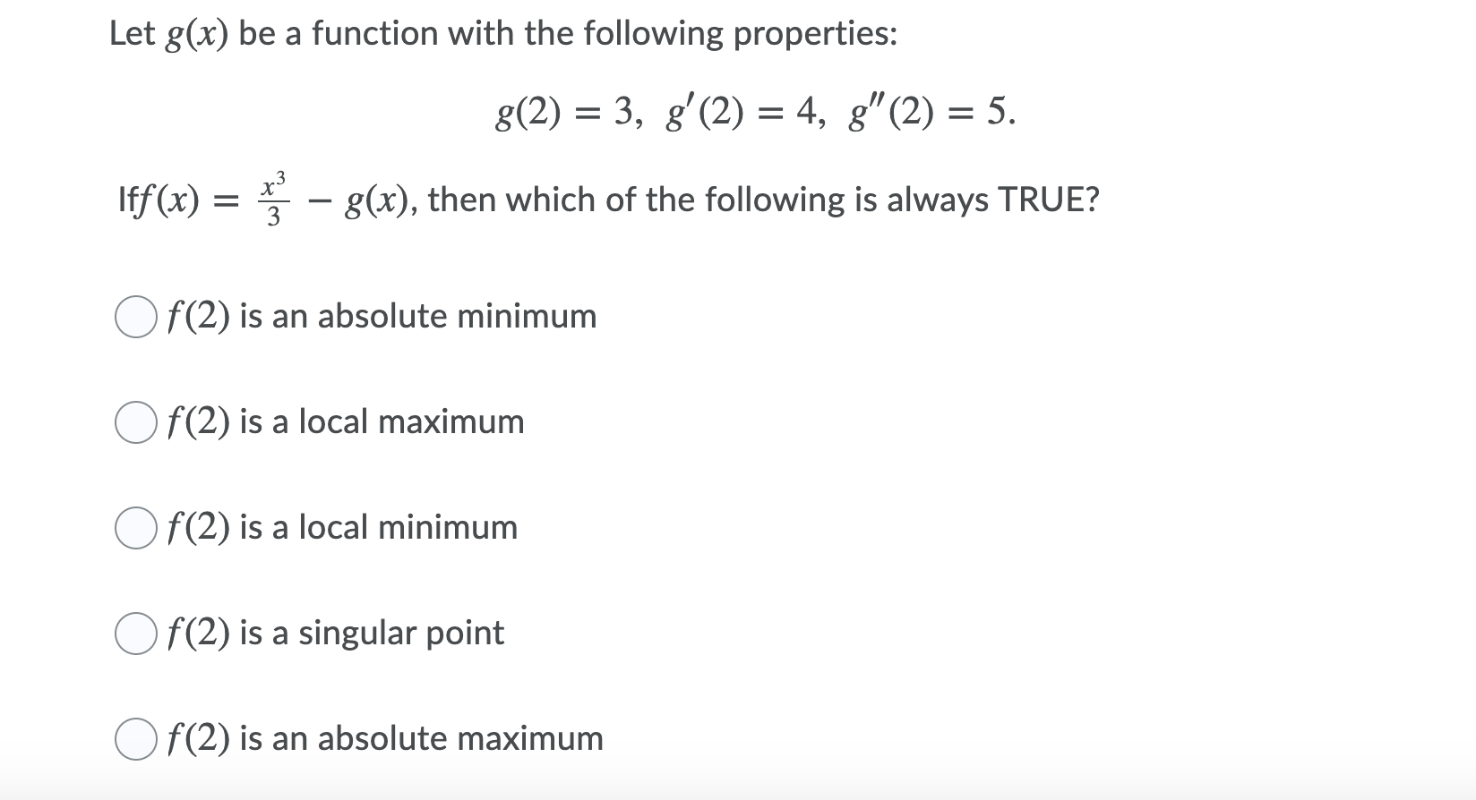 Solved Let c be a positive constant. The function f(x) = | Chegg.com