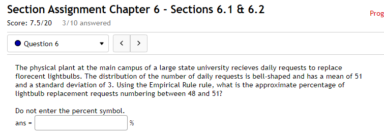 Solved Section Assignment Chapter 6 - Sections 6.1&6.2 | Chegg.com