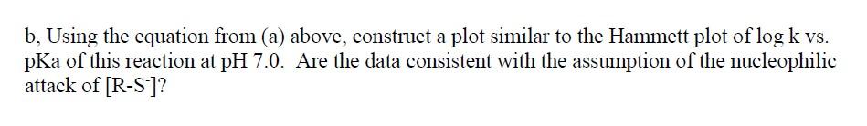 Solved 4. (10 points) The observed rate constant (rate = | Chegg.com