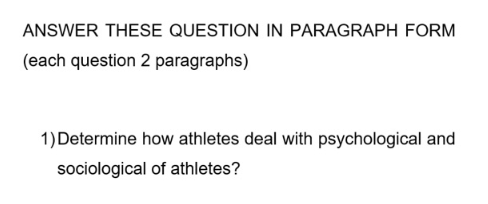Solved ANSWER THESE QUESTION IN PARAGRAPH FORM (each | Chegg.com