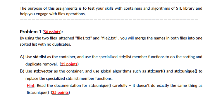 Solved The purpose of this assignments is to test your | Chegg.com