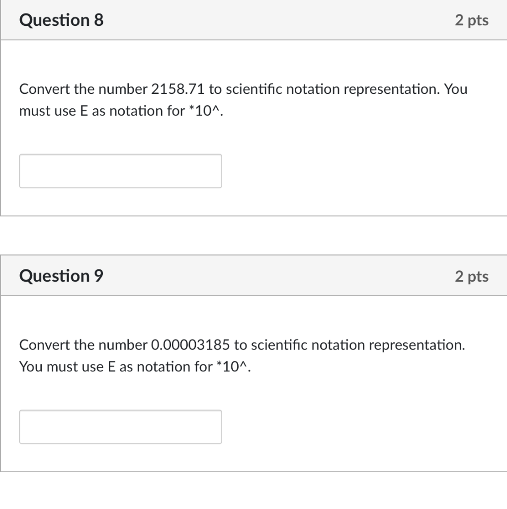 Solved Convert the number 2158.71 to scientific notation | Chegg.com