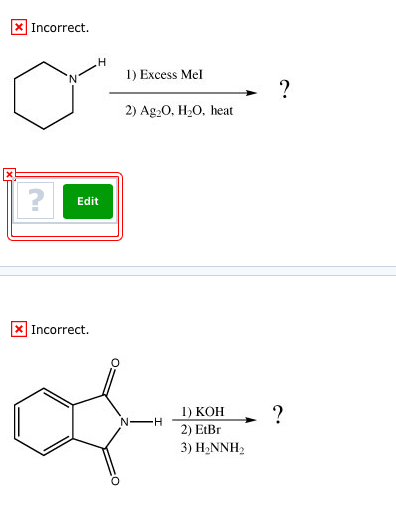 Solved Incorrect. 1) HNO3. H2SO4 2) Fe, H3O 3) NaNO2. HCI 4) | Chegg.com