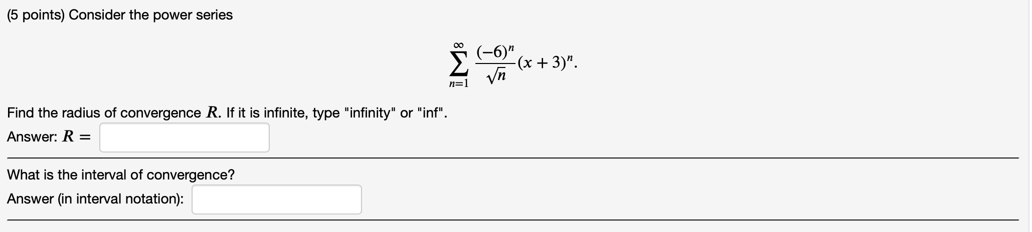 Solved 5 Points Consider The Power Series 