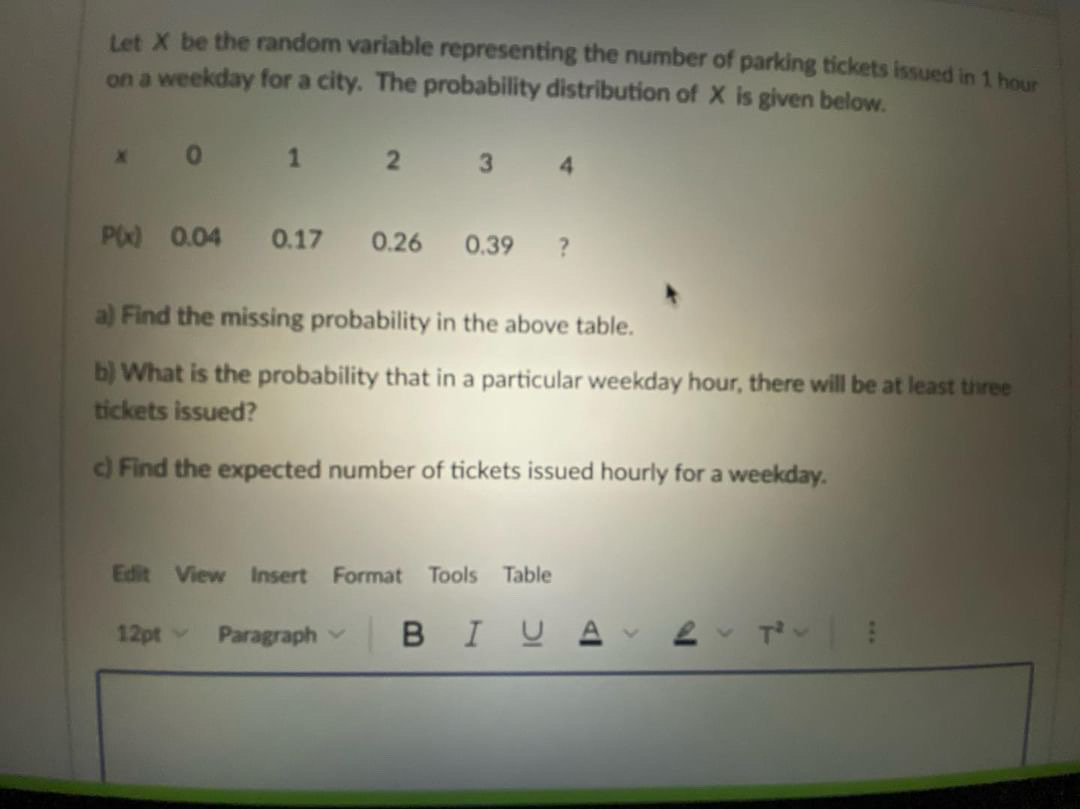 Solved Let x ﻿be the random variable representing the number | Chegg.com