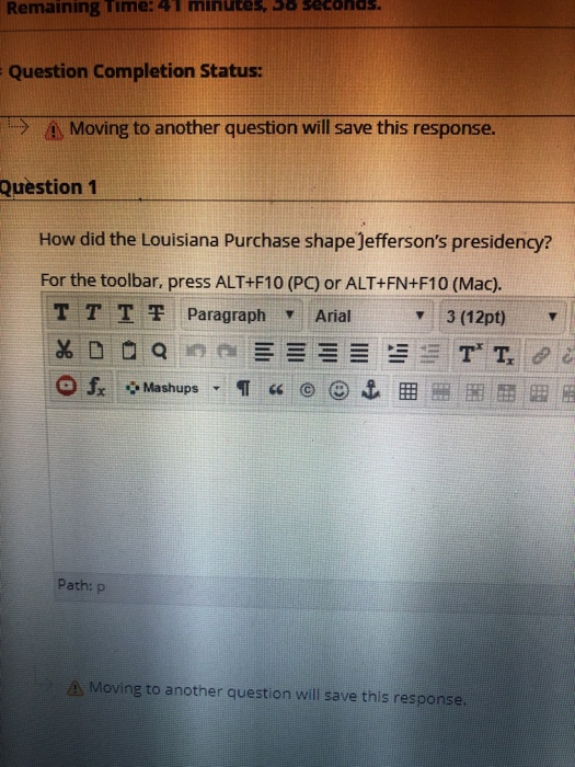 Solved Remaining Time:a1 minutes, b6 3econds. Question | Chegg.com