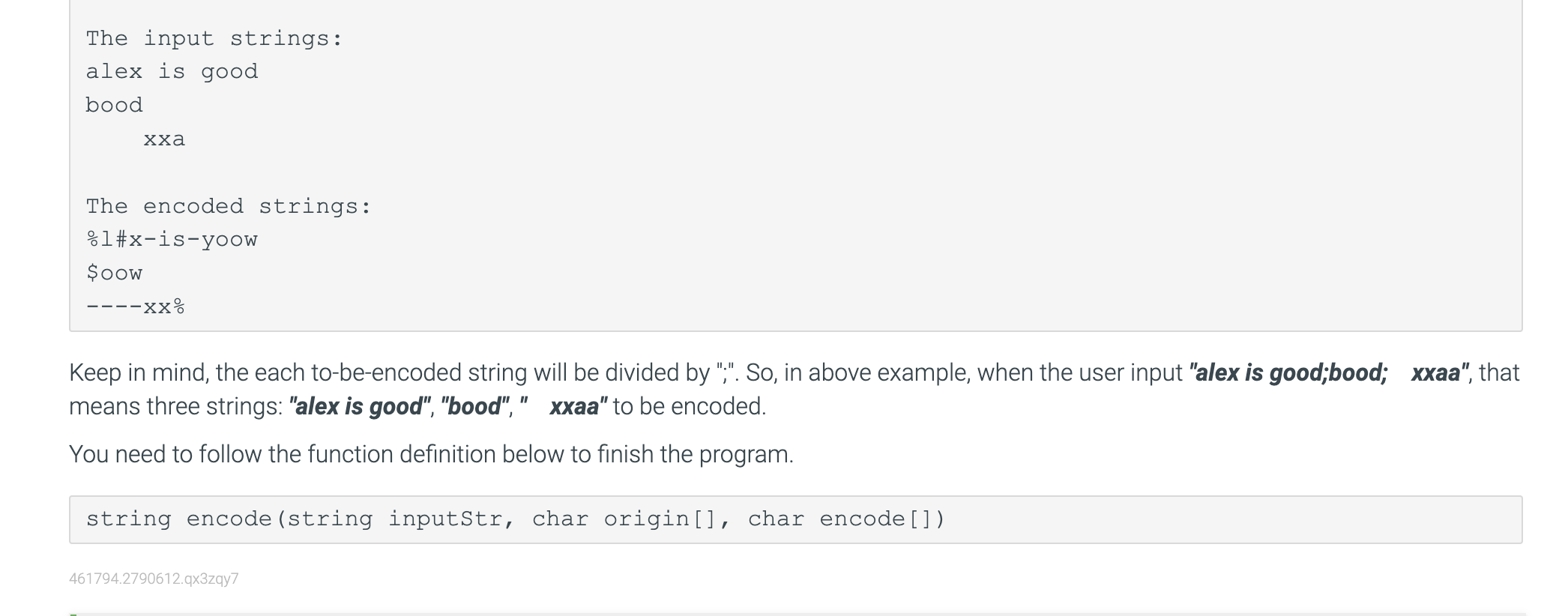 Solved Keep in mind, the each to-be-encoded string will be | Chegg.com