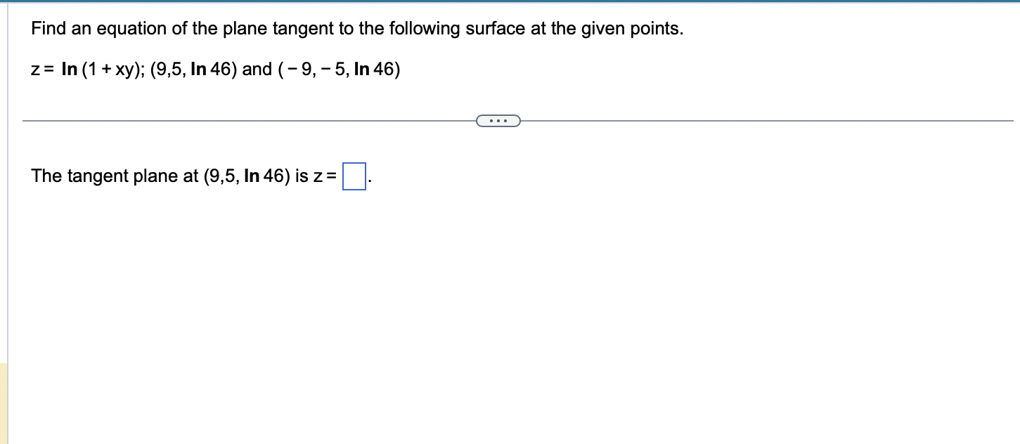 Solved Find an equation of the plane tangent to the | Chegg.com