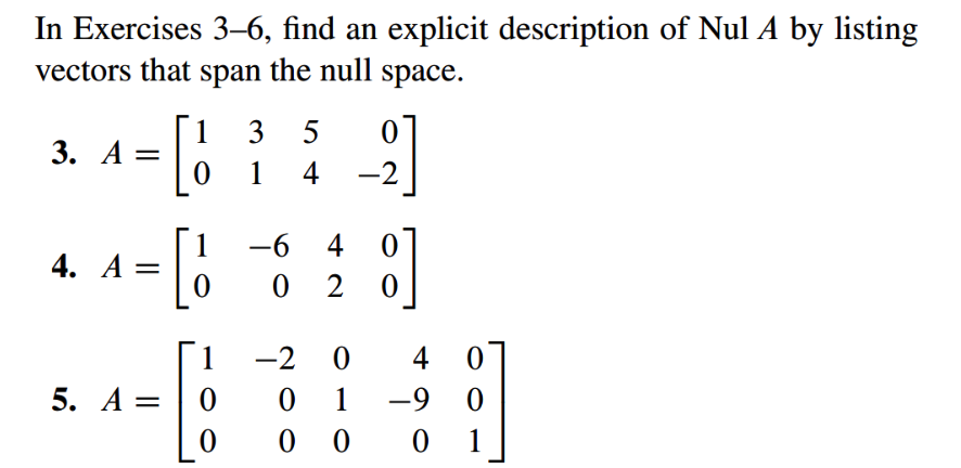 Solved In Exercises 3-6, find an explicit description of | Chegg.com