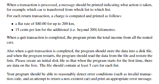Solved (60%) Write a program in which linked lists are used | Chegg.com