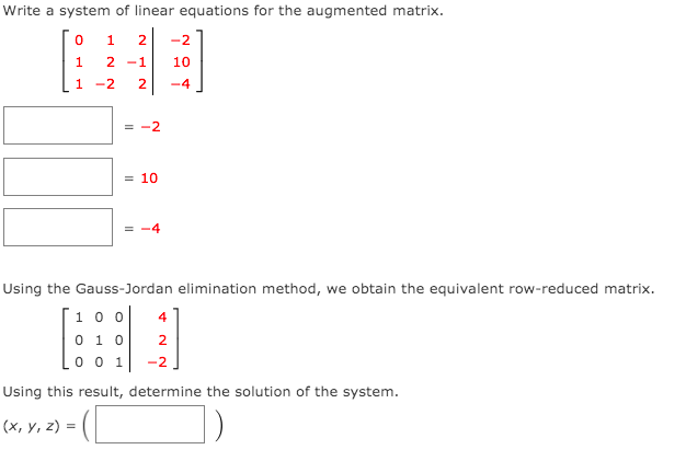 Solved N 2 Write a system of linear equations for the | Chegg.com