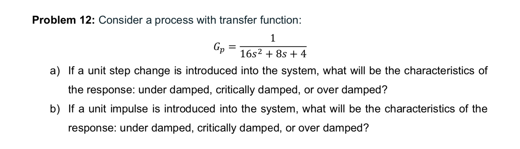 Solved Problem 12: Consider a process with transfer | Chegg.com