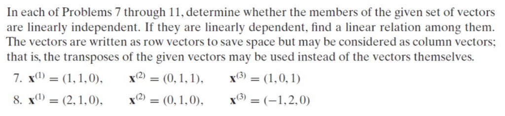 Solved In each of Problems 7 through 11, determine whether | Chegg.com