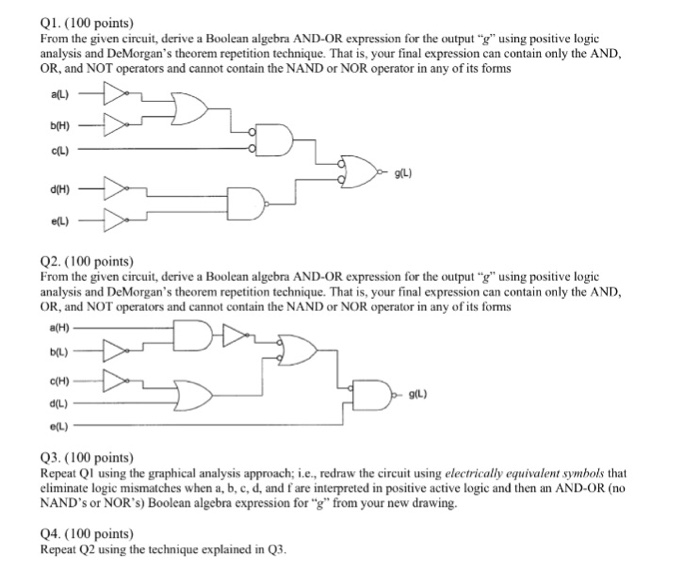 Solved From the given circuit, derive a Boolean algebra | Chegg.com