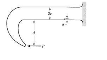 Solved The hook shown in the figure is made of a 4340 steel | Chegg.com