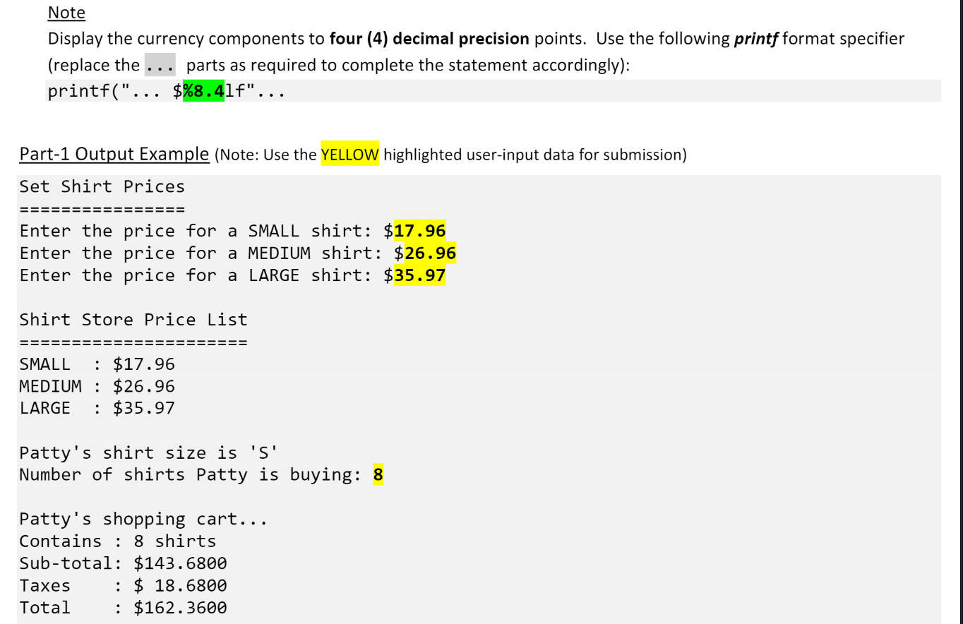 Solved Create the following program in C that will do | Chegg.com