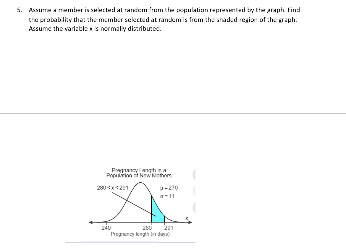 Solved 5. Assume a member is selected at random from the | Chegg.com