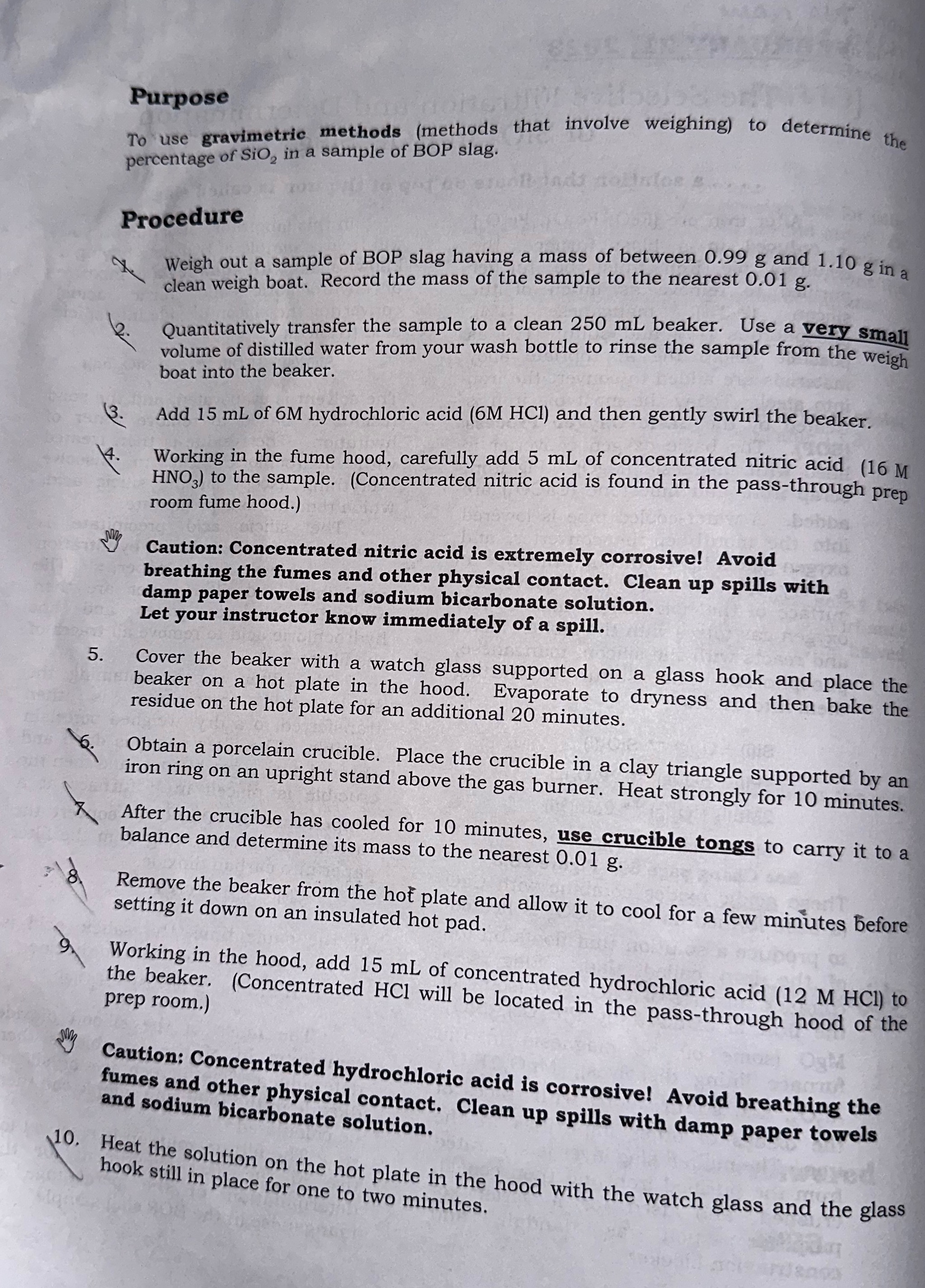 Solved In an experiment trying to separate SiO2 from a BOP | Chegg.com