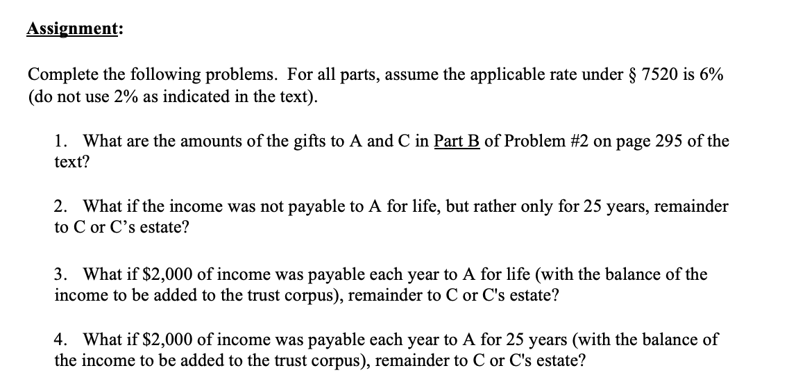 2. C is the residuary legatee under Y’s will. C is | Chegg.com