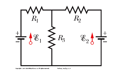 Solved The figure shows a circuit where the battery E1 = E2 | Chegg.com