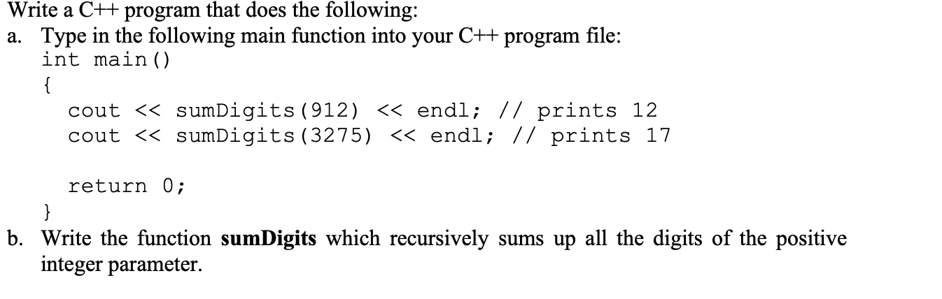Solved Write A C Program That Does The Following A Type 2616