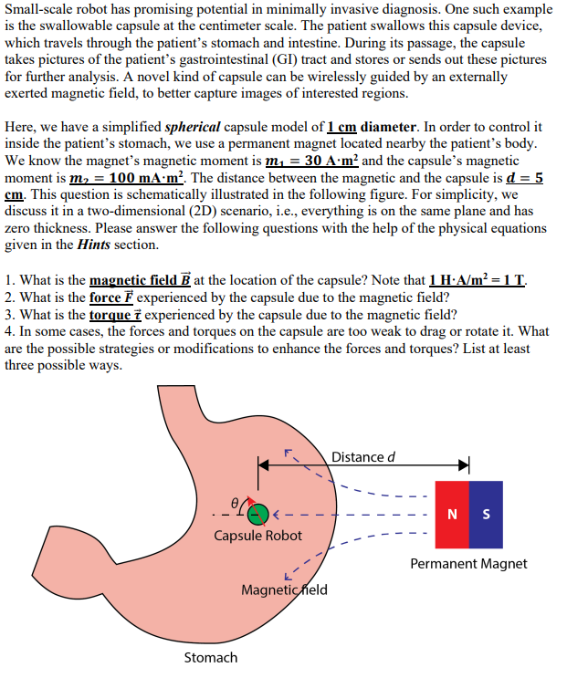 Hints: 1. Both the external permanent magnet and the | Chegg.com
