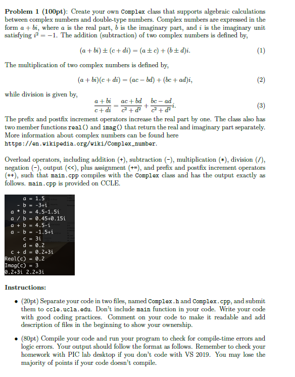 Solved In C++ programming, please read instructions in | Chegg.com
