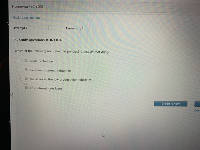 Solved Homework (Ch 03) Back to Assignment Attempts Average: | Chegg.com