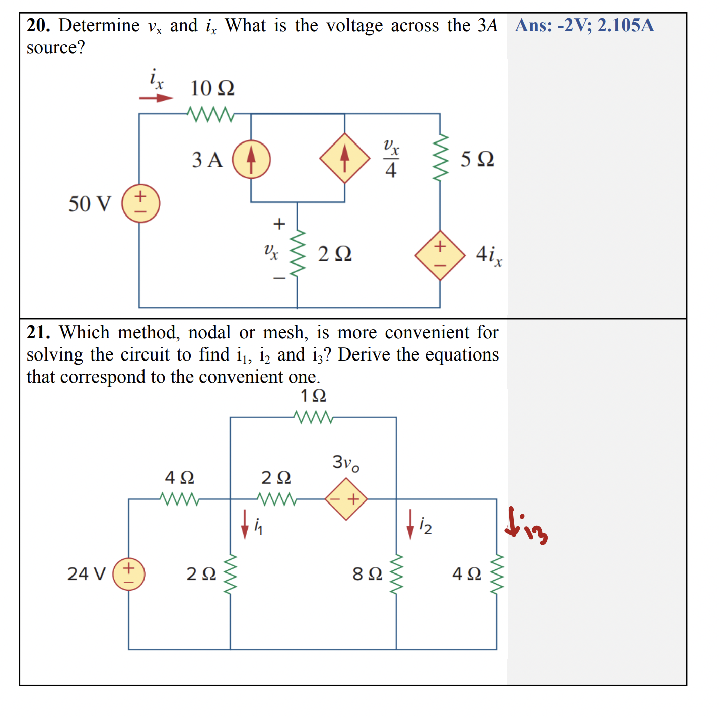 Solved please use nodal analysis for the 1st question and | Chegg.com