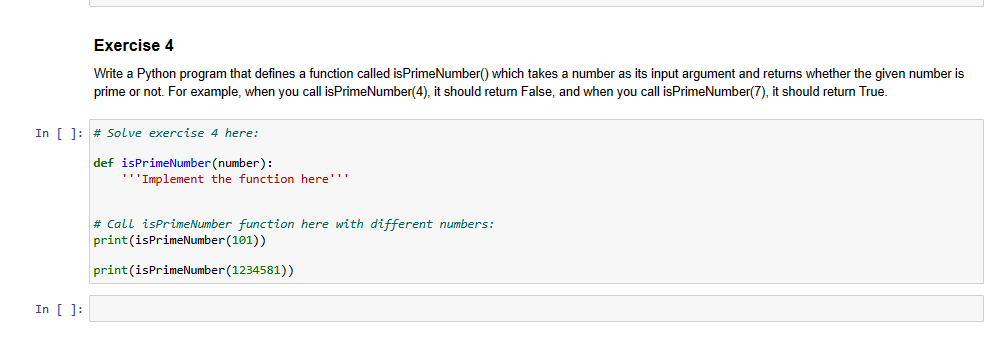 Solved Exercise 4 Write A Python Program That Defines A 