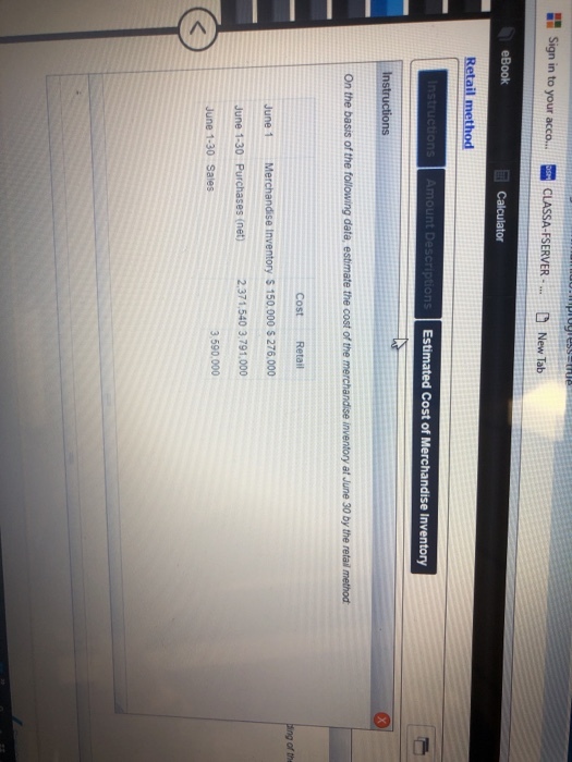 Solved Sign in to your acco.. SCLASSA-FSERVER-New Tab On the | Chegg.com