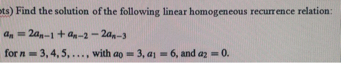 Solved ts) Find the solution of the following linear | Chegg.com
