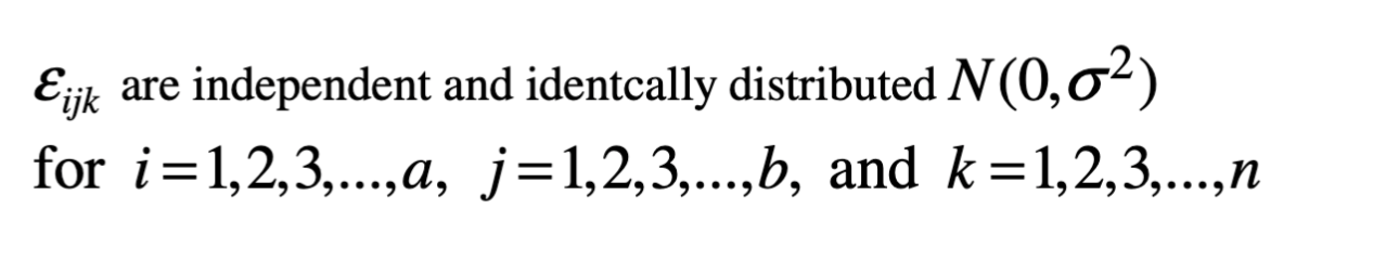 Solved Assume the Two-Way ANOVA model | Chegg.com