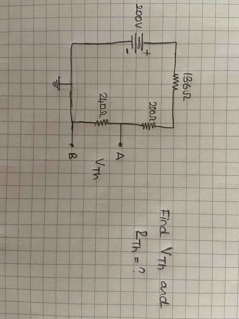 Solved Find VTh and RTh=? | Chegg.com