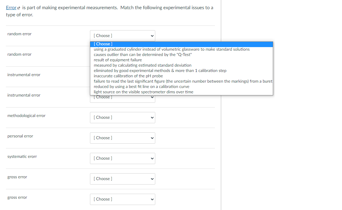 Solved Error e is part of making experimental measurements. | Chegg.com Solved Error e is part of making experimental measurements. | Chegg.com