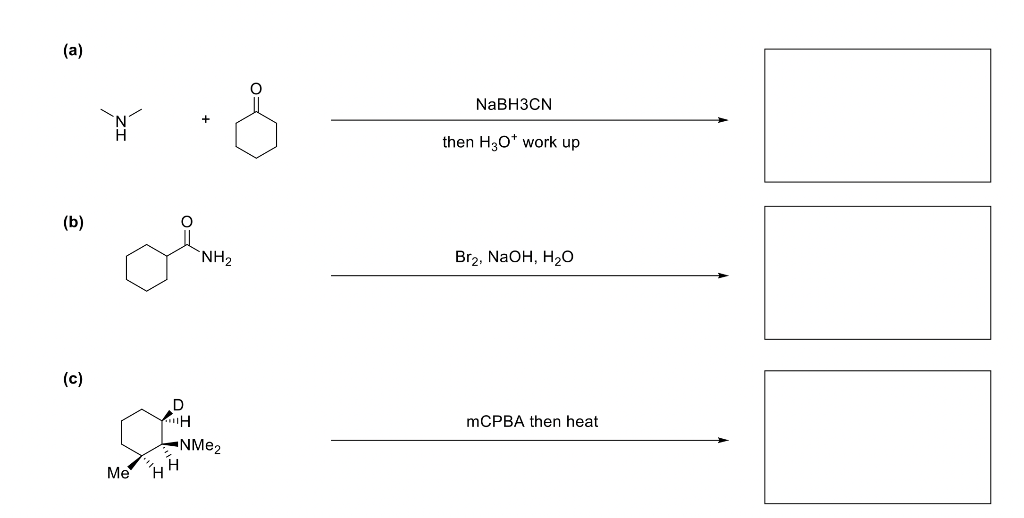 Solved 2. For each of the reactions below, give the | Chegg.com
