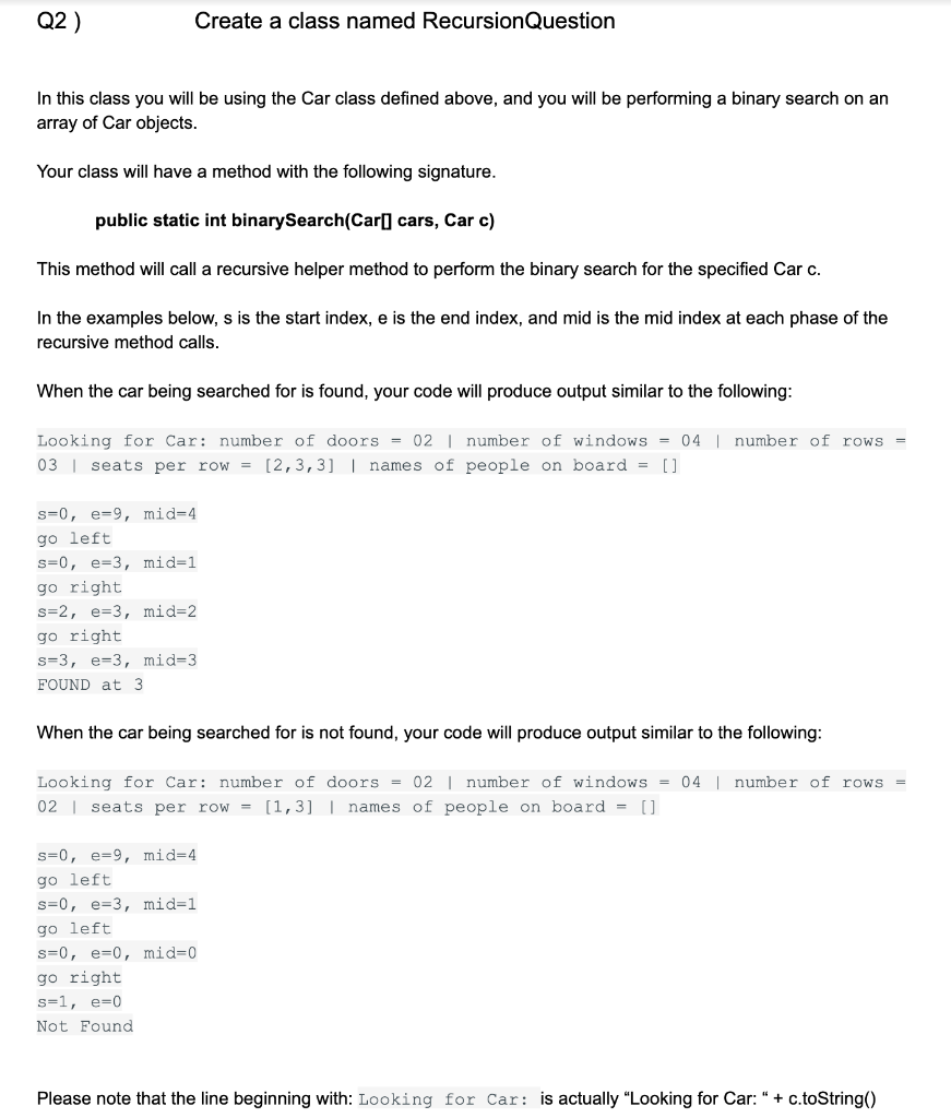 Q1 a) Create the following class Person age: int + + | Chegg.com