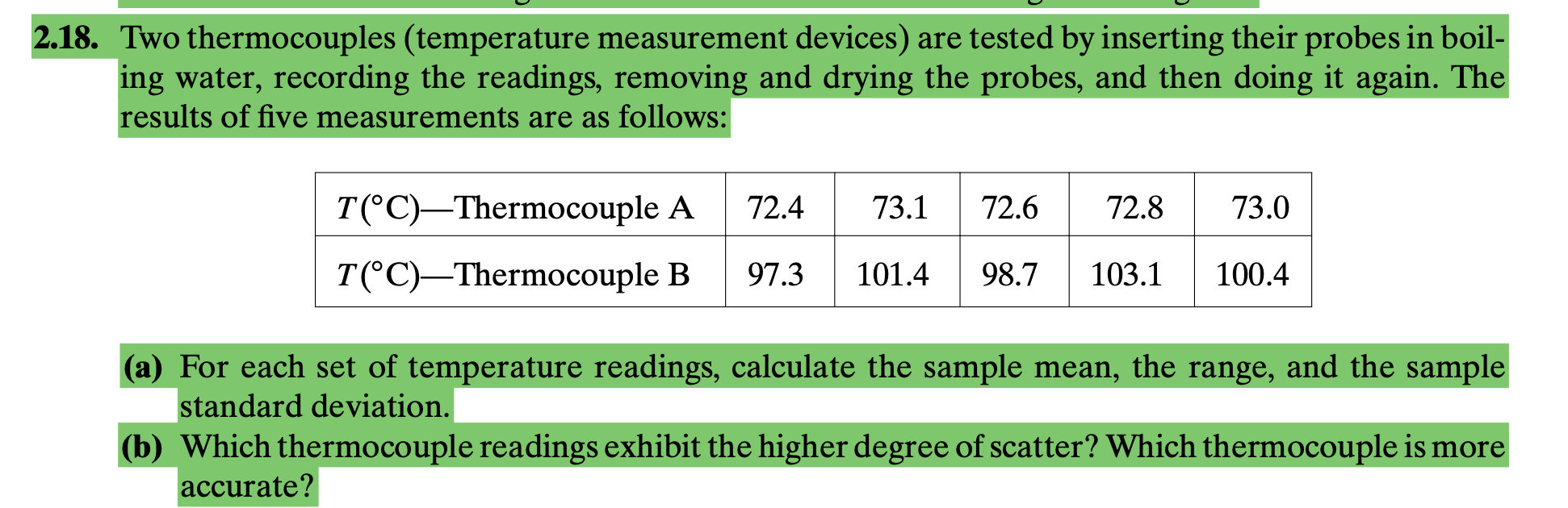 Solved 18. Two thermocouples (temperature measurement | Chegg.com