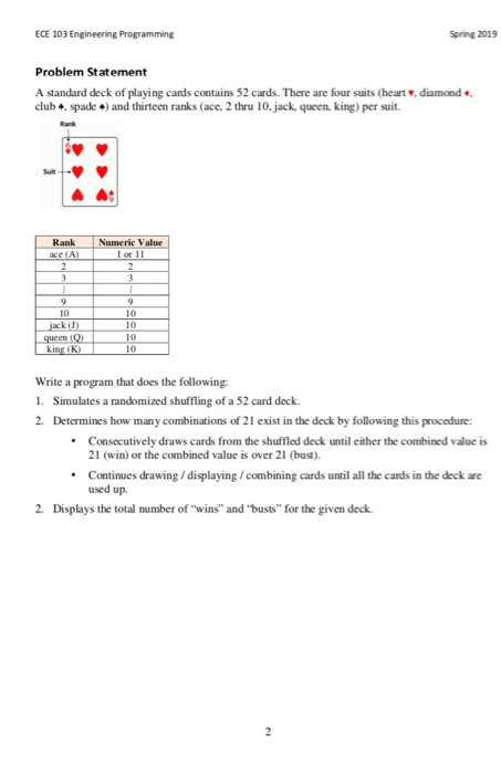 Solved Spring 2019 ECE 103 Engineering Programming Problem | Chegg.com