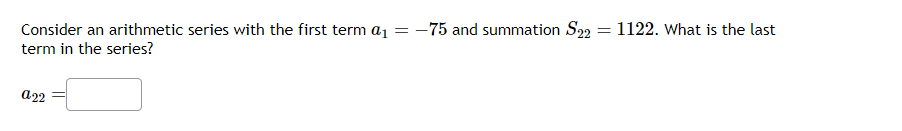 Solved Consider an arithmetic series with the first term | Chegg.com