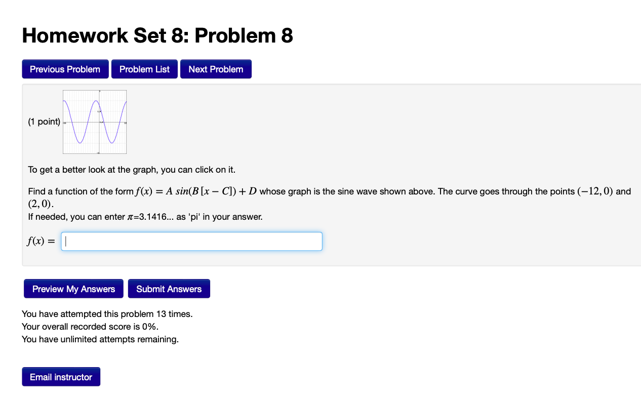 Solved Sets ork Set 8 Homework Set 8: Problem 12 em 12 gs | Chegg.com